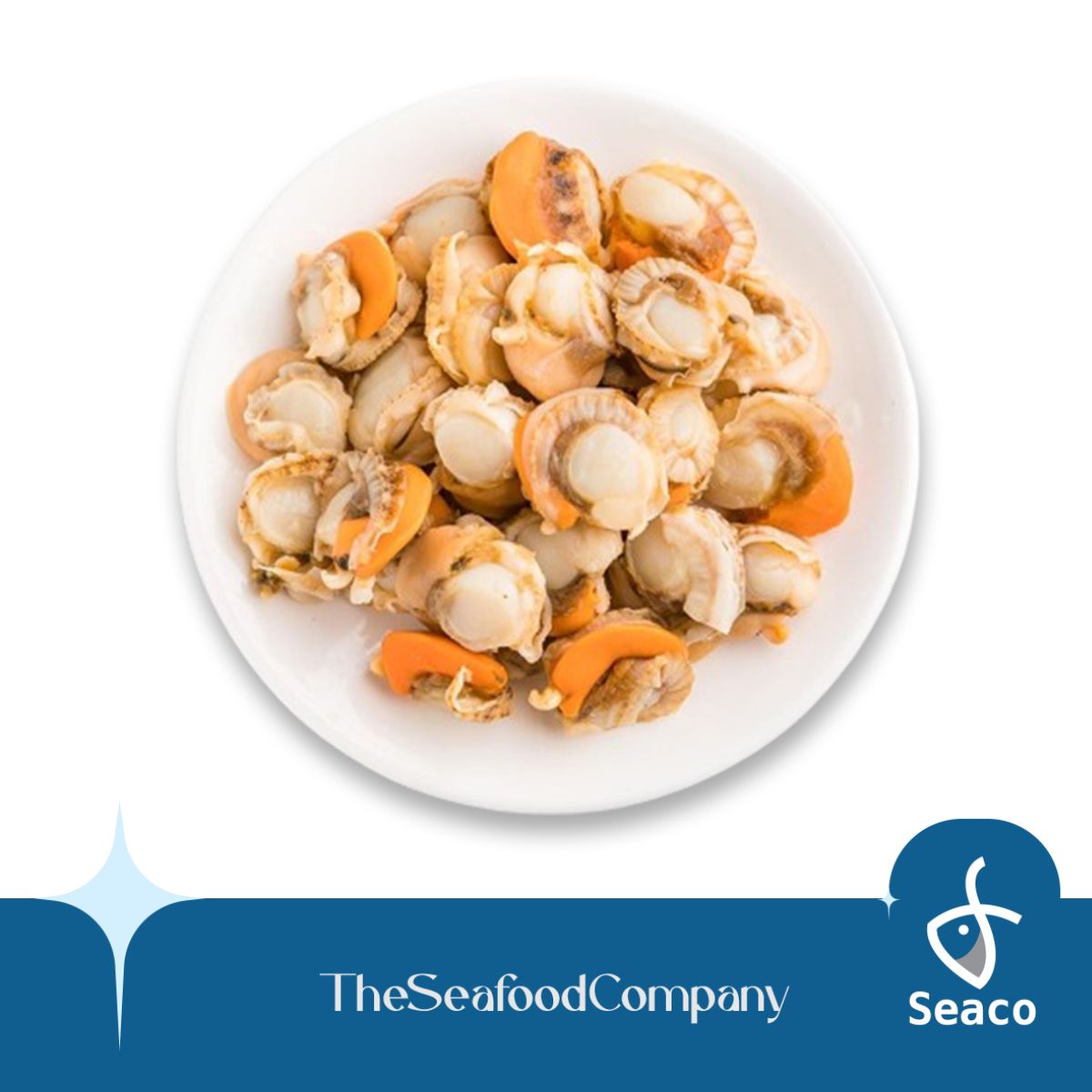 Boiled Scallop with Roe – Seaco Online